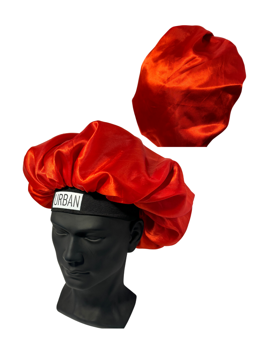 Premium Hair Bonnet for Men Satin Silk, Curly Hair & Dreadlocks Sleepi ...